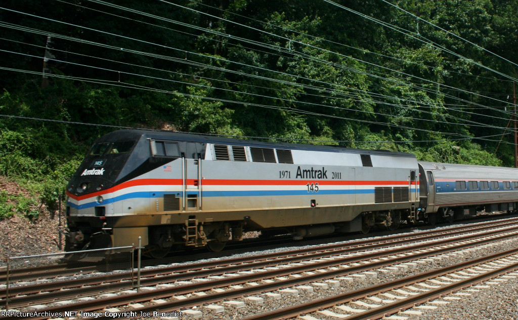 Amtrak Heritage engine 145